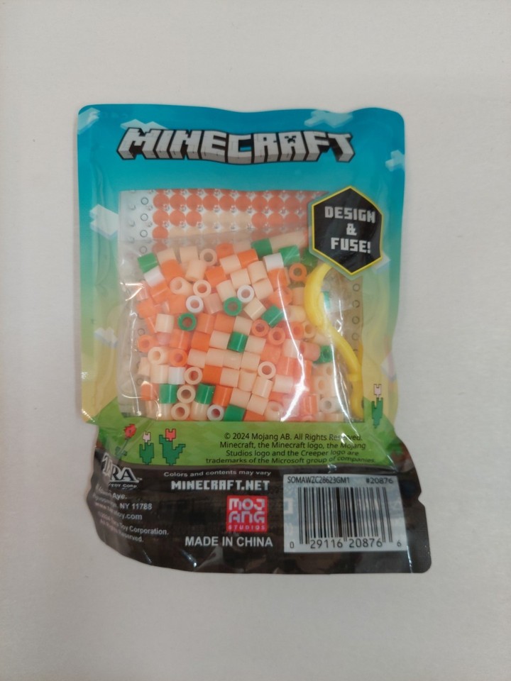 Minecraft Pixel Art Fuse Beads Crafting Kits Clip On Key Chain | eBay