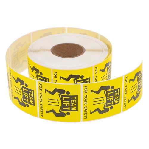 Heavy Warning Label Stickers Team Lift Labels Shipping & Handling ...