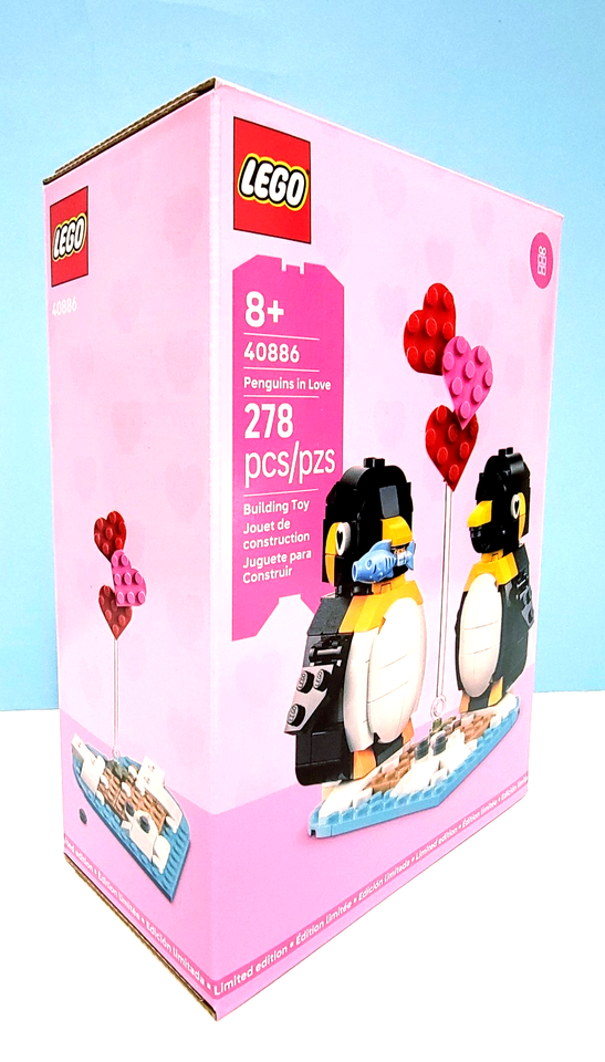 Lego 40886 Penguins In Love Valentine's Day I Love You Sweetheart Kiss ...