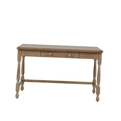 Tabitha Solid Wood Writing Table with Metal Glides Drawer for Storage ...