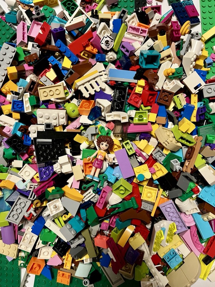 2 Lbs LEGO Bulk Lot – Random Bricks Plates Parts Mixed Pieces for ...