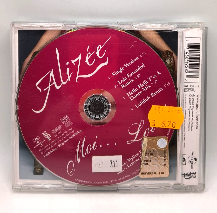 ALIZEE - MOI LOLITA REMIXES - CD MAXI-SINGOLO | eBay