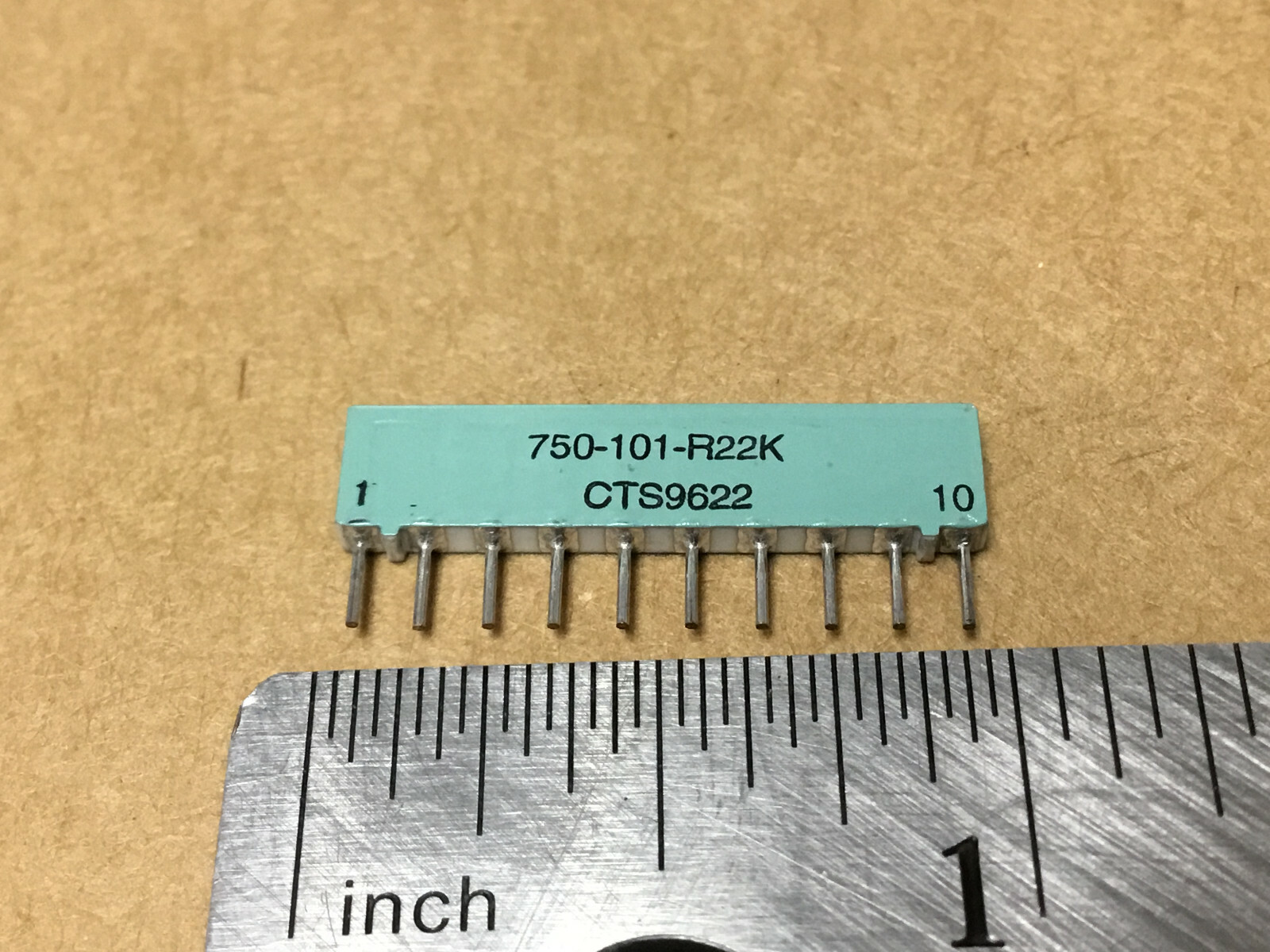 (3 PC) CTS 750-101-R22K Resistor Network Ceramic 2.2K Ohm 100V 2± ...