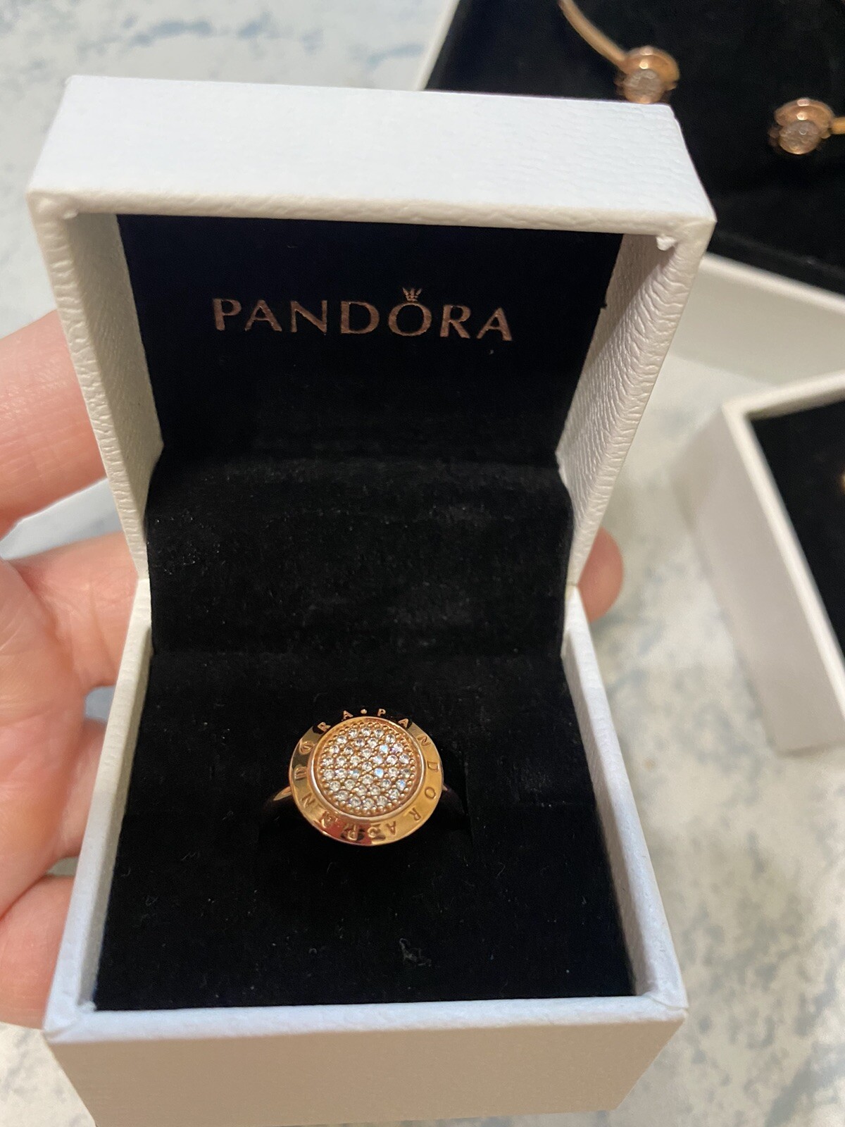 Pandora Signature Set in Rose Gold, DEFINITELY AUTHEN… - Gem