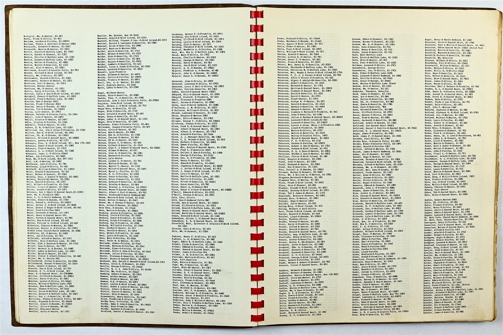 Renville County, Minnesota 1955 Atlas History Book Olivia Danube Morton ...