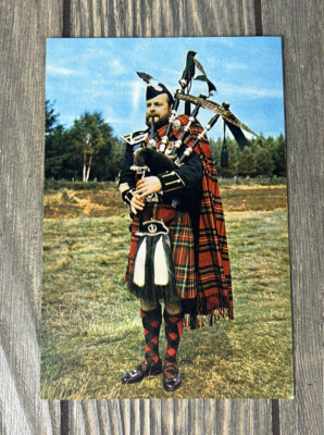 Vintage Bagpipes And The Pipers Cameron Highlanders Postcard Souvenir ...