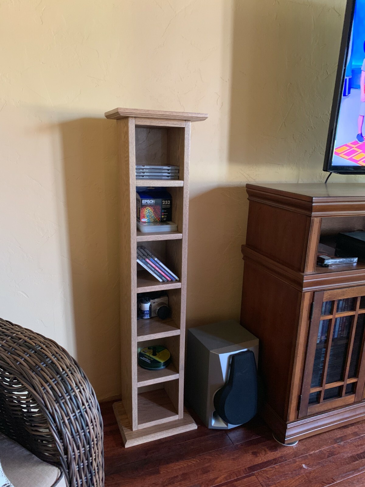Office Storage, Cd Tower Storage Furniture , Cd Rack Video Game Storage ...