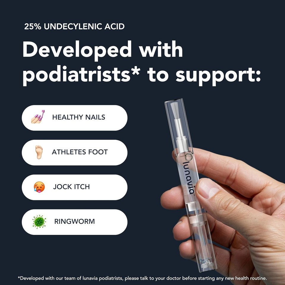 Lunavia Antifungal Pen Undecylenic Acid 25% Toenail Fungus Treatment 9 ...