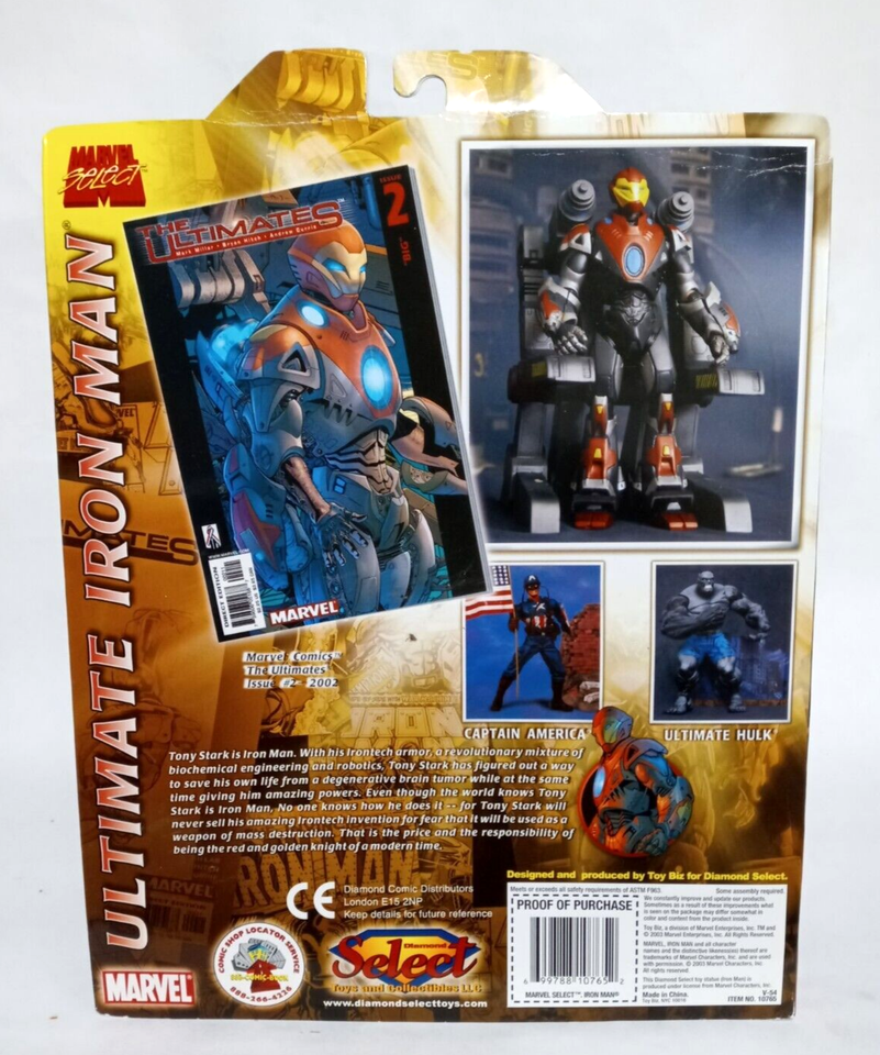 Marvel Diamond Select ULTIMATE IRON MAN Action Figure | eBay
