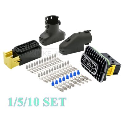 16 Way/Pin TE HDSCS Automotive Male Female Waterproof Connector Plug ...