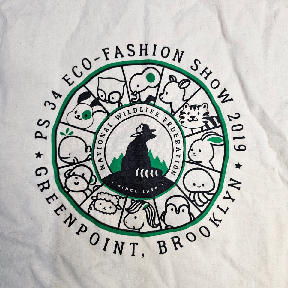 PS 34 2019 Greenpoint Brooklyn New York Reusable Canvas Tote Bag Cream ...