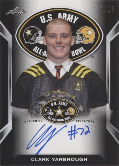 2016 Leaf U.S. Army All-American Bowl Clark Yarbrough #ATA-CY1 for sale ...