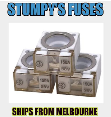 MRBF 3 x Ceramic block Terminal Fuses 250 Amp listing is for FUSES ONLY ...