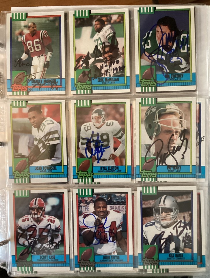 1990 TOPPS FOOTBALL SIGNED AUTOGRAPHED CARDS | eBay