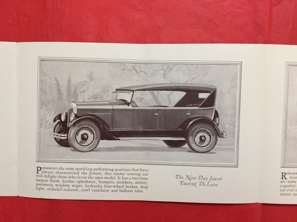 c.1927 PAIGE & JEWETT "MOTOR CARS" Car Dealer Sales Brochure | eBay
