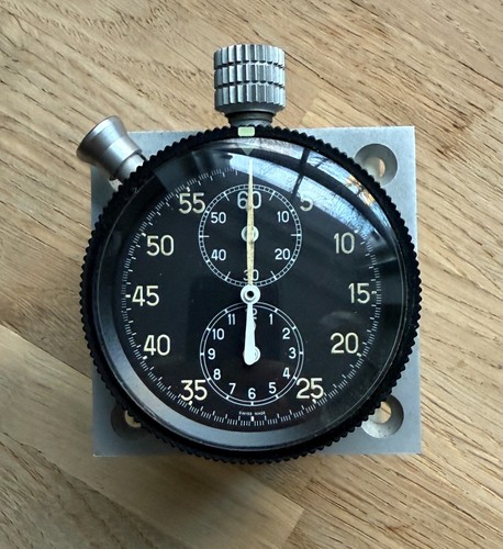 Minerva Monte-Carlo 12-hour Dash-mounted Rally Timer Stopwatch (Un ...
