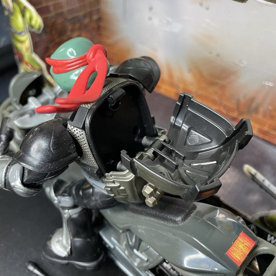 TMNT Ninja Turtles Nightwatcher Stunt Rider Figure Complete In Box 2007 ...
