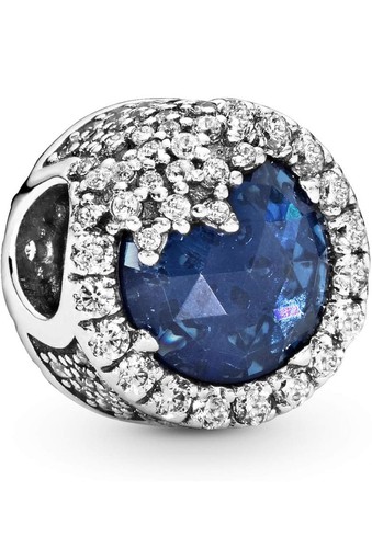 Authentic Dazzling Snowflake Pandora Blue CRYSTAL Charm With Pouch ALE ...