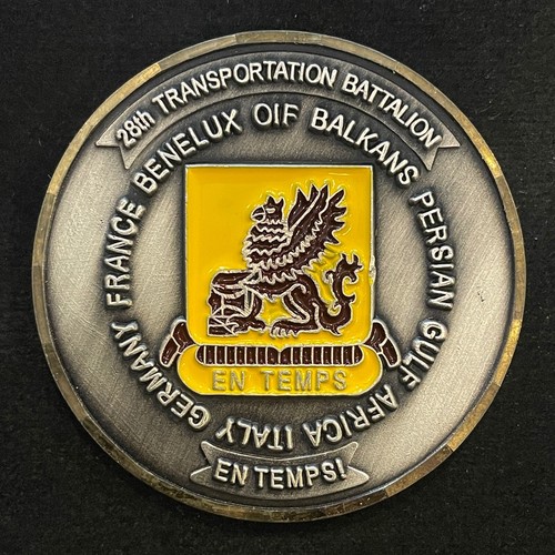 28th Transportation Battalion Commander & CSM Challenge Coin | eBay