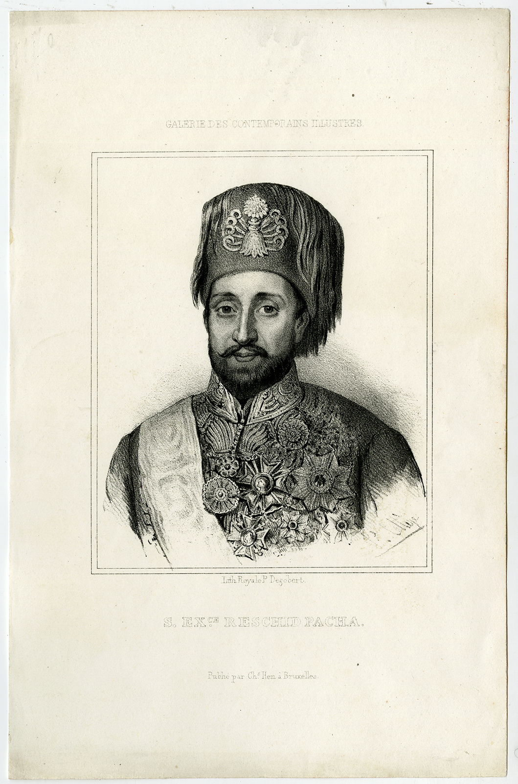Antique Print-MEHMET RECHID PACHA-GRAND VIZIR-OTTOMAN EMPIRE-Anonymous ...