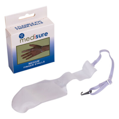 Medisure Soft Plastic PVC Finger/ Thumb Stall, 2pk, Helps keep ...