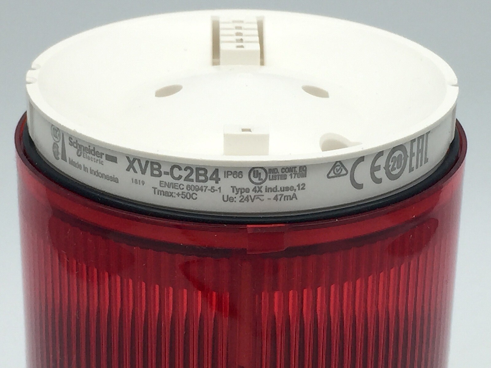 Schneider XVB C2B4 Visual Signal Indicator Red Lens Steady NEMA 4X IP66 ...