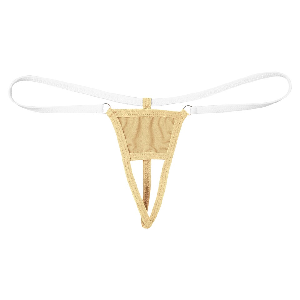 Womens T-back Low Rise Thong Micro Briefs Hollow Out G-string Cutout ...