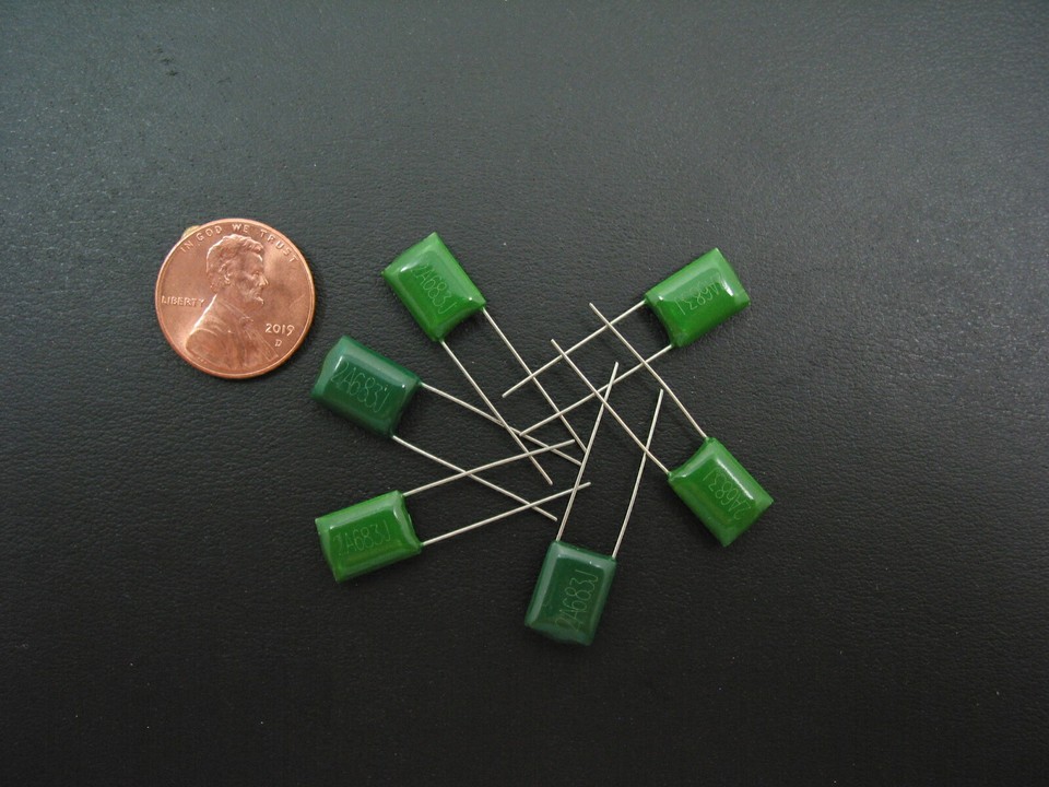 6 Pcs .068uf 100v Guitar Polyester Film Tone Capacitors 683 68nf 2A683J ...