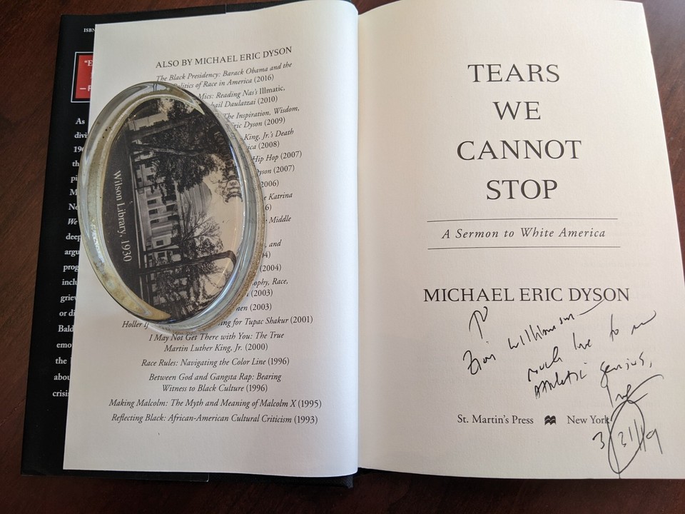 TEARS WE CANNOT STOP (Signed copy, Michael E. Dyson to Zion Williamson ...