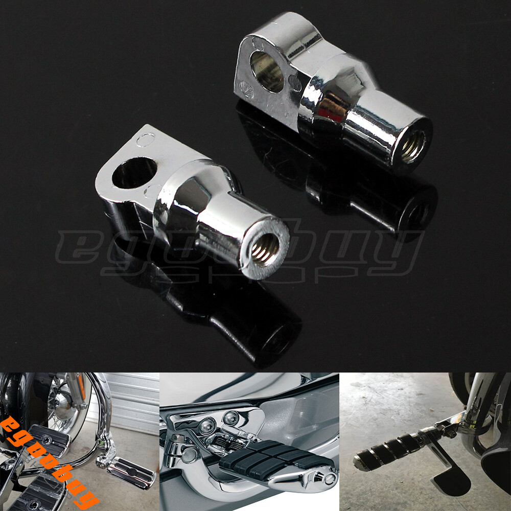 Chrome Aluminim FootPeg Mounting Bolt Adapterr For Harley Most Models ...