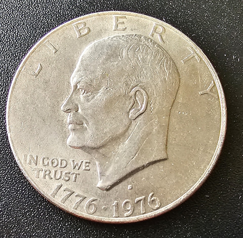 1776-1976-D Eisenhower Liberty Bell Moon One Dollar US Bicentennial ...