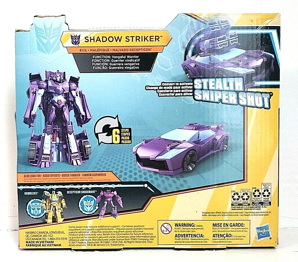 Transformers Cyberverse Ultra Class Shadow Striker E1910 Action Figures ...