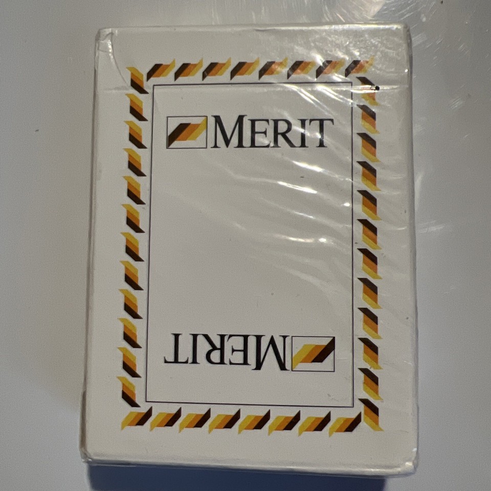 Merit Cigarettes Poker Playing Cards Vintage 1993 Philip Morris Sealed ...