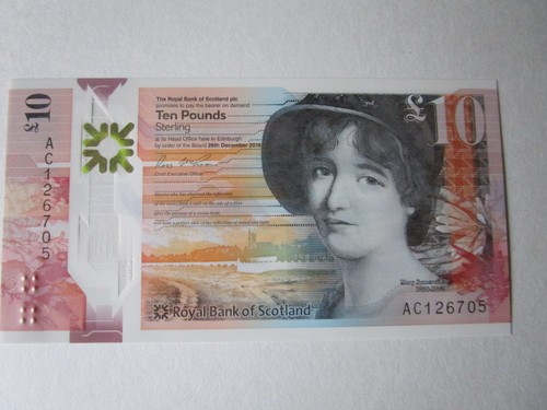 Royal Bank of Scotland £10 Ten Pounds Sterling Note UNC * Gorgeous ...