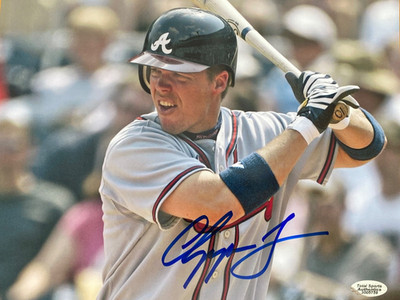 CHIPPER JONES Atlanta Braves Signed Autographed 8x10 Photo - COA | eBay
