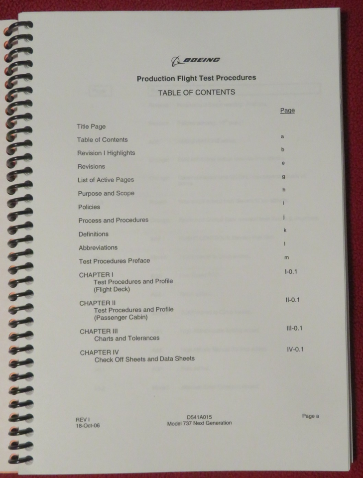 Boeing 737 NEXT GEN Series Production Flight Test Procedures Rev I Oct ...