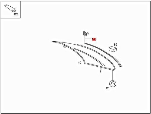 Genuine MERCEDES X222 S-CLASS W222 X222 Cover profile 2229850009 | eBay