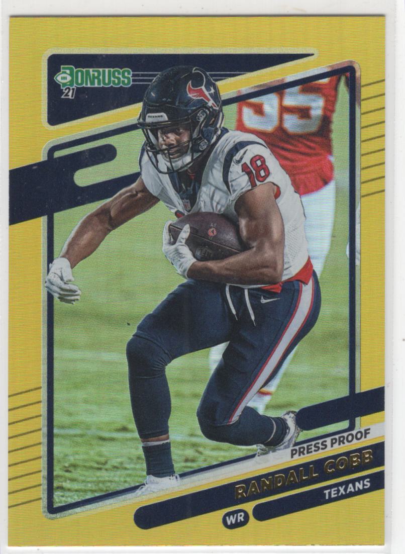 2021 Panini Donruss Randall Cobb Gold Holo Press Proof | eBay