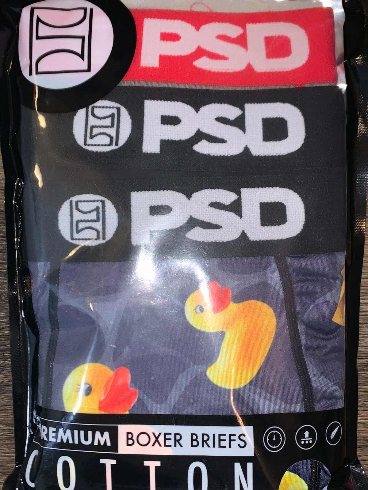 PSD 3-Pack Men Boxer Briefs - Rubber Duck, Tropical, Flamingo Size M/L ...