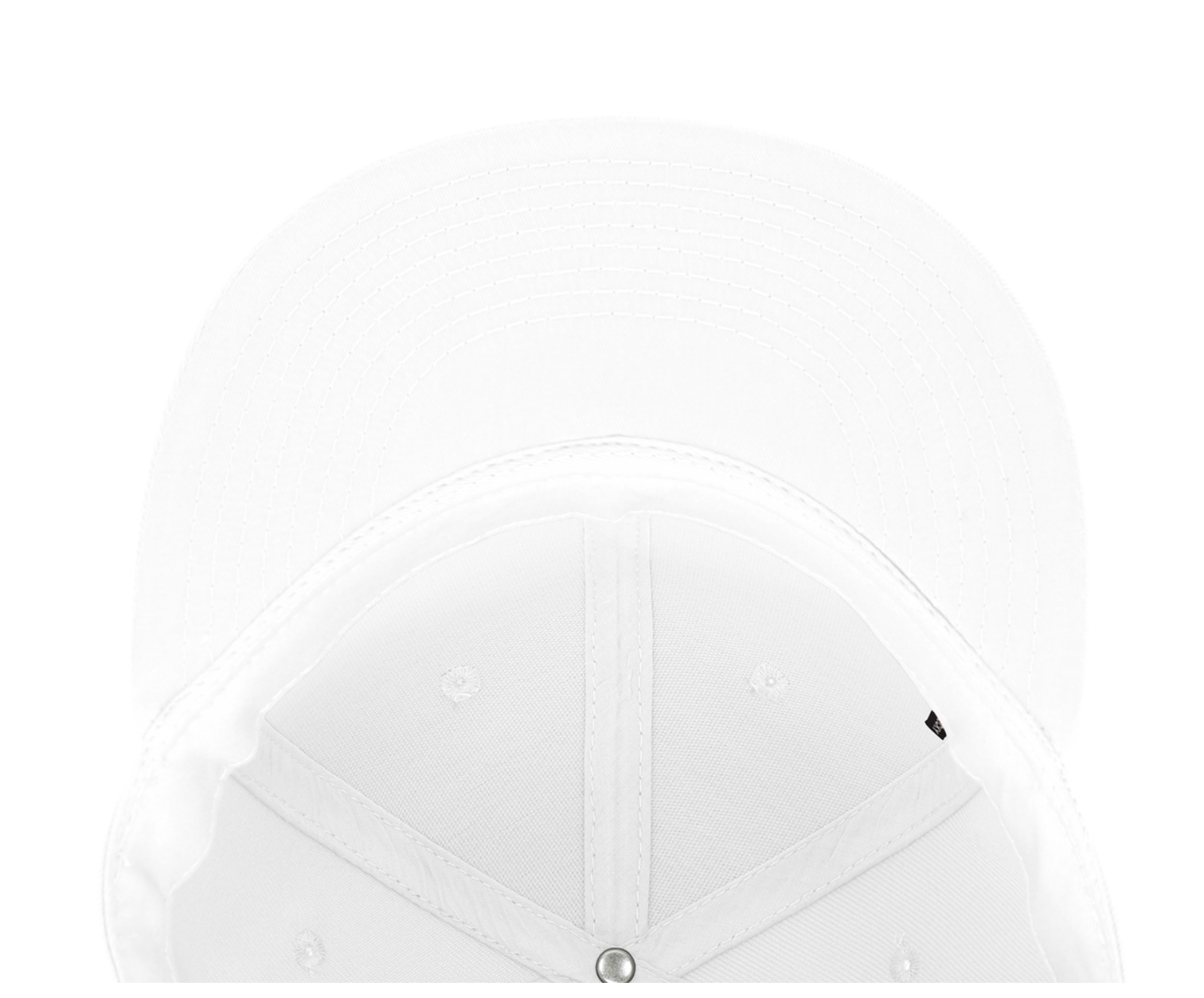 White Fitted Flat Bill Plain Solid Blank Baseball Ball Cap Caps Hat ...