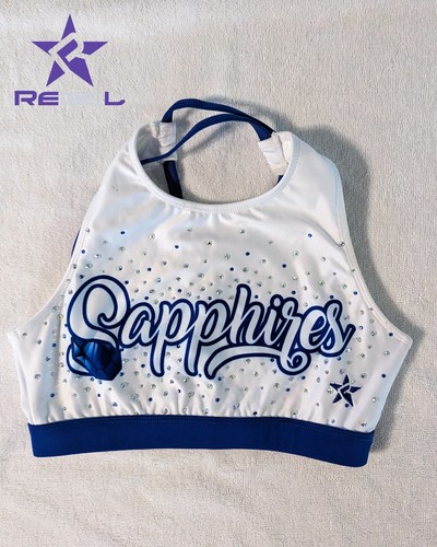 ALLSTAR Sapphires Elite Rebel Athletics AXS Ex Small Cheer Cheerleading ...