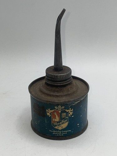 Vintage Used MAYTAG Company Tin Oiler Oil Can Newton Iowa | eBay
