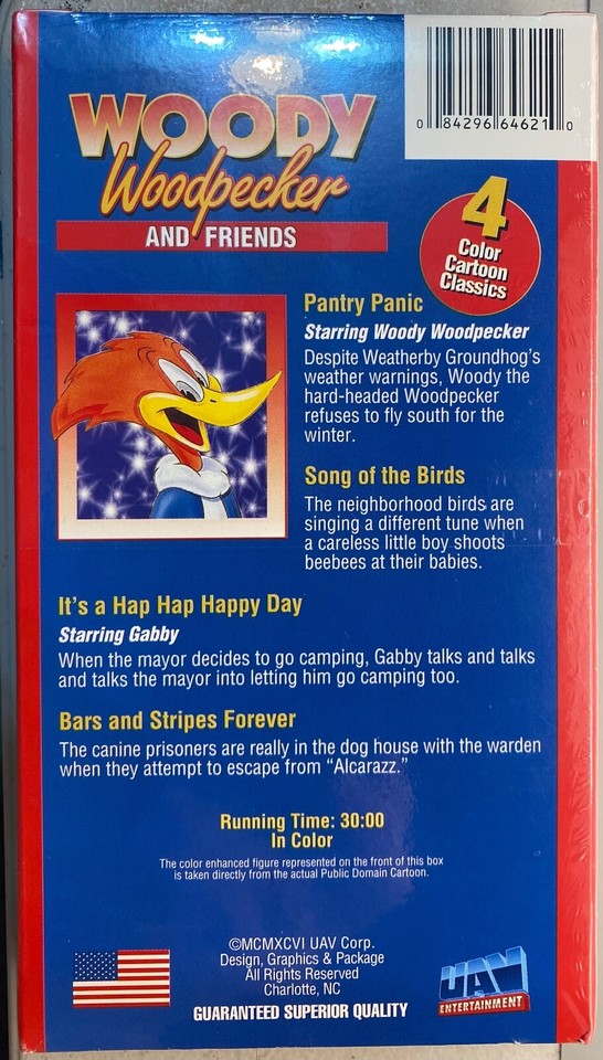 Cartoon Classics - Woody Woodpecker and friends (VHS) HTF OOP ...