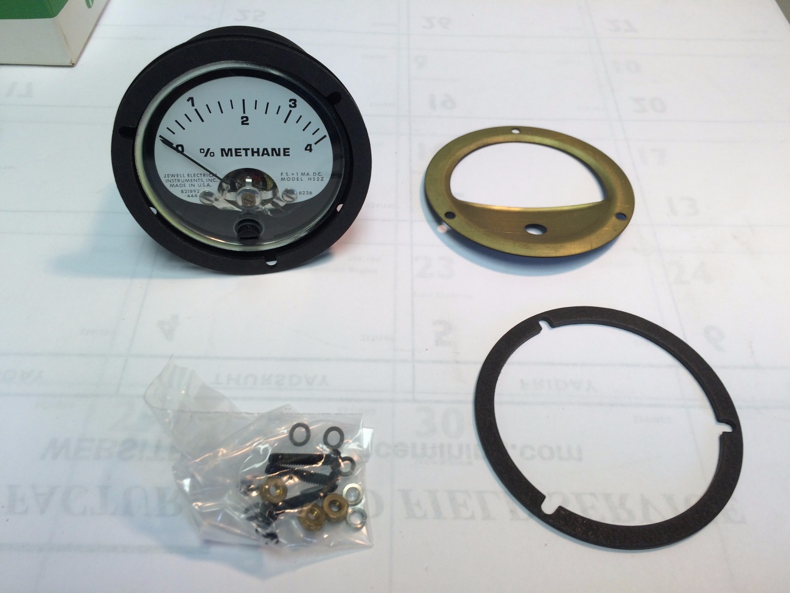 Jewell Panel Meter % Methane 0-4% Model HS2Z | eBay