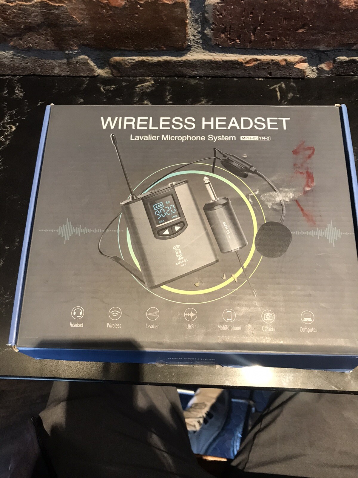 Hotec UHF YM-2 Wireless Headset Lavalier Microphone for sale online | eBay