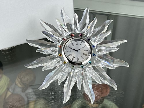 Swarovski Solaris 221626 Table Clock 13 cm Ø - Box - Certificate - Top ...