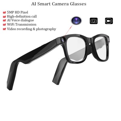 Video Recording Eyewear/Sunglasses Chat-GPT AI Smart Glasses Bluetooth ...