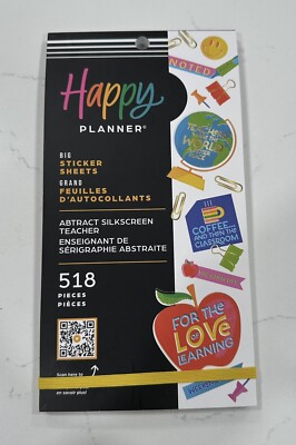 Happy Brands Planner 518 Sticker Pieces on 30 Sheets School Teacher ...