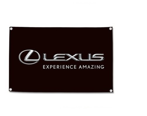 banner flag tapestry size3x2ft [LEXUS BLACK]garage room decora 13742 | eBay
