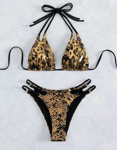 SHEIN BIKINI 2-PIECE SET DANCE CLUBWEAR BEACH SWIM BATHERS VACATION ...